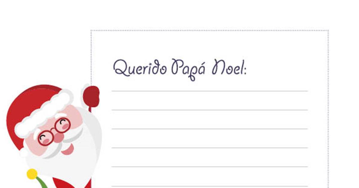 Cartas papa noel para imprimir: descarga la plantilla GRATIS aquí