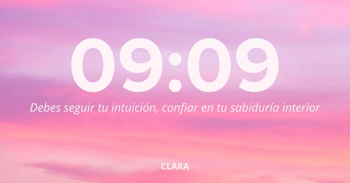 Hora espejo 09:09: ¿qué significa ver esta hora continuamente?