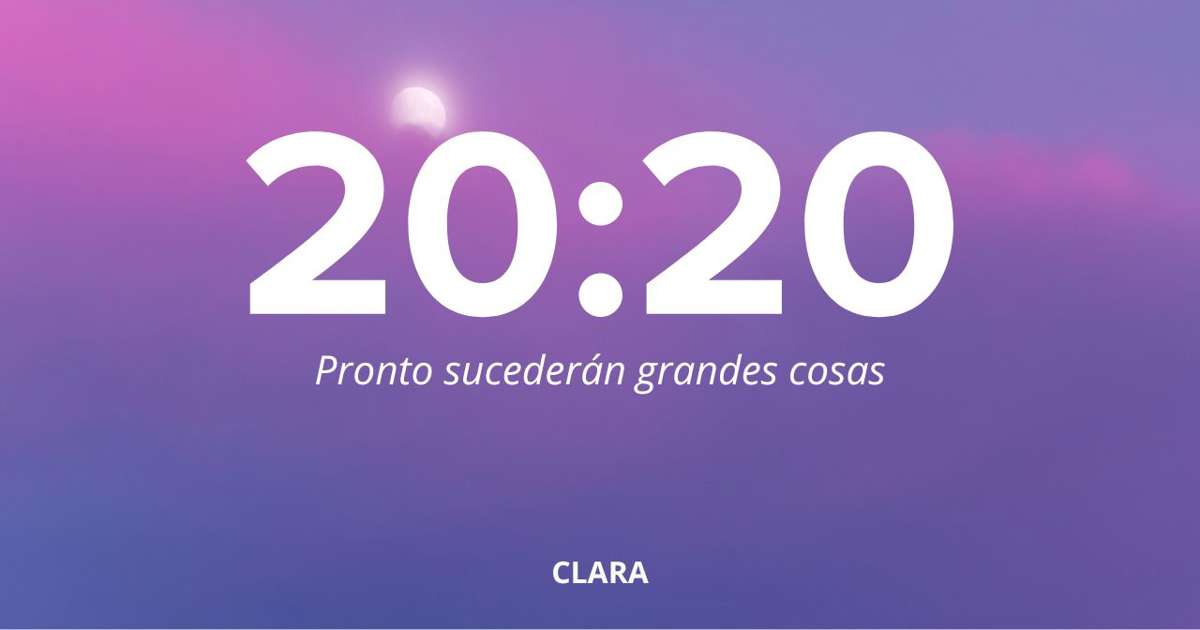 Hora espejo 20:20: ¿qué significa ver esta hora continuamente?