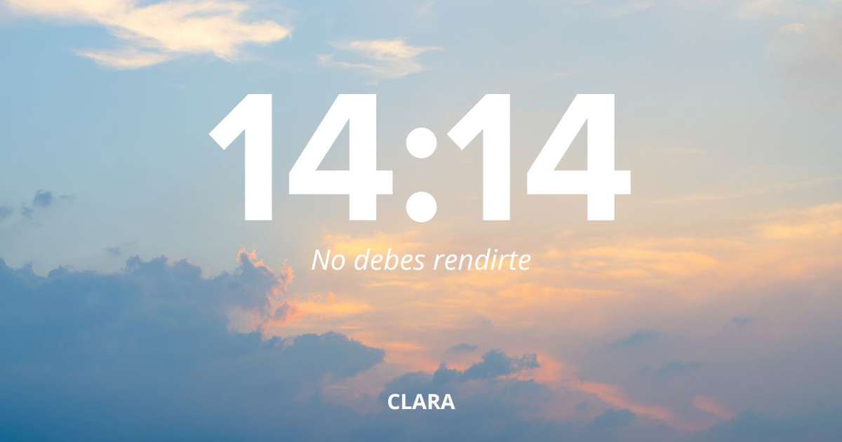 Hora espejo 14:14: ¿qué significa ver esta hora continuamente?