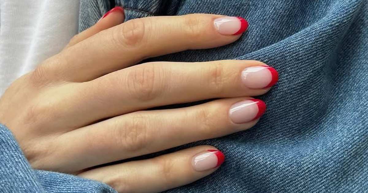 Manicura francesa roja: 15 diseños para lucir las uñas elegantes que no ...