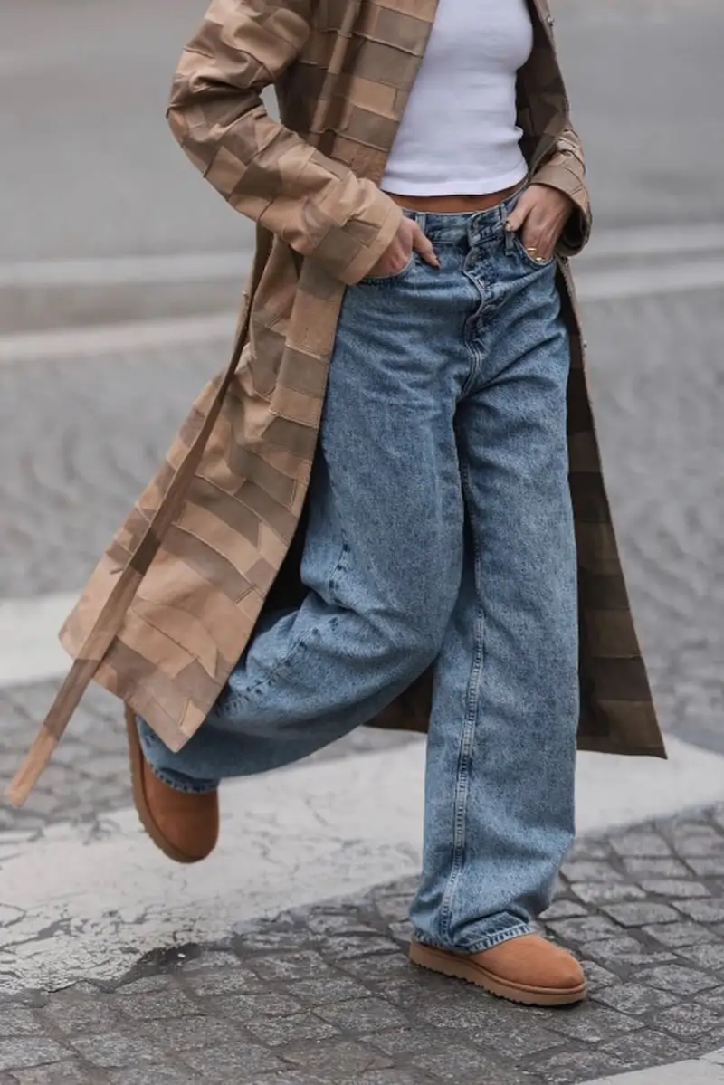 15 looks con botines tipo UGG para ir cómoda, calentita y con estilo a ...