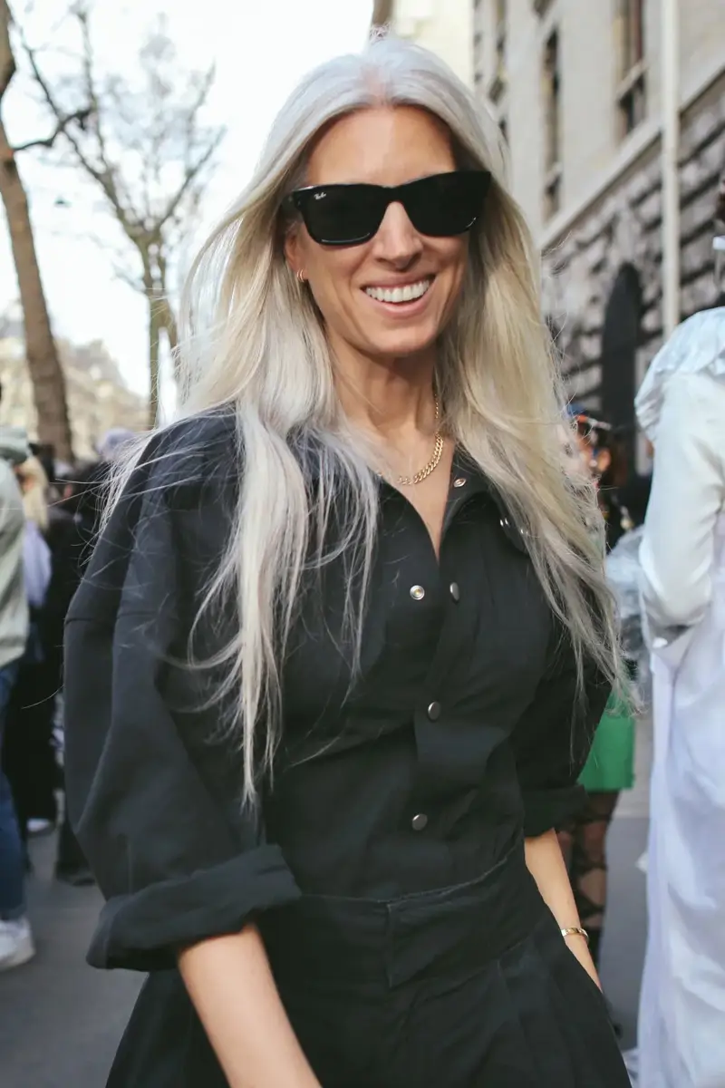 Lisseth Galarza, peluquera: “El tono de pelo blanco ceniza, combinado ...