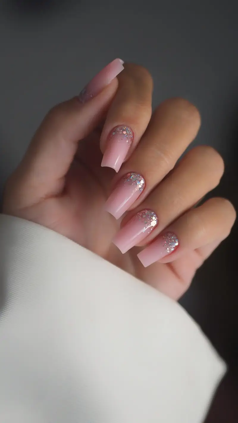 10 ideas de uñas difuminadas para Navidad muy elegantes y en los ...